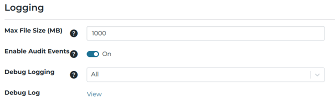 Enabling Debug Logging